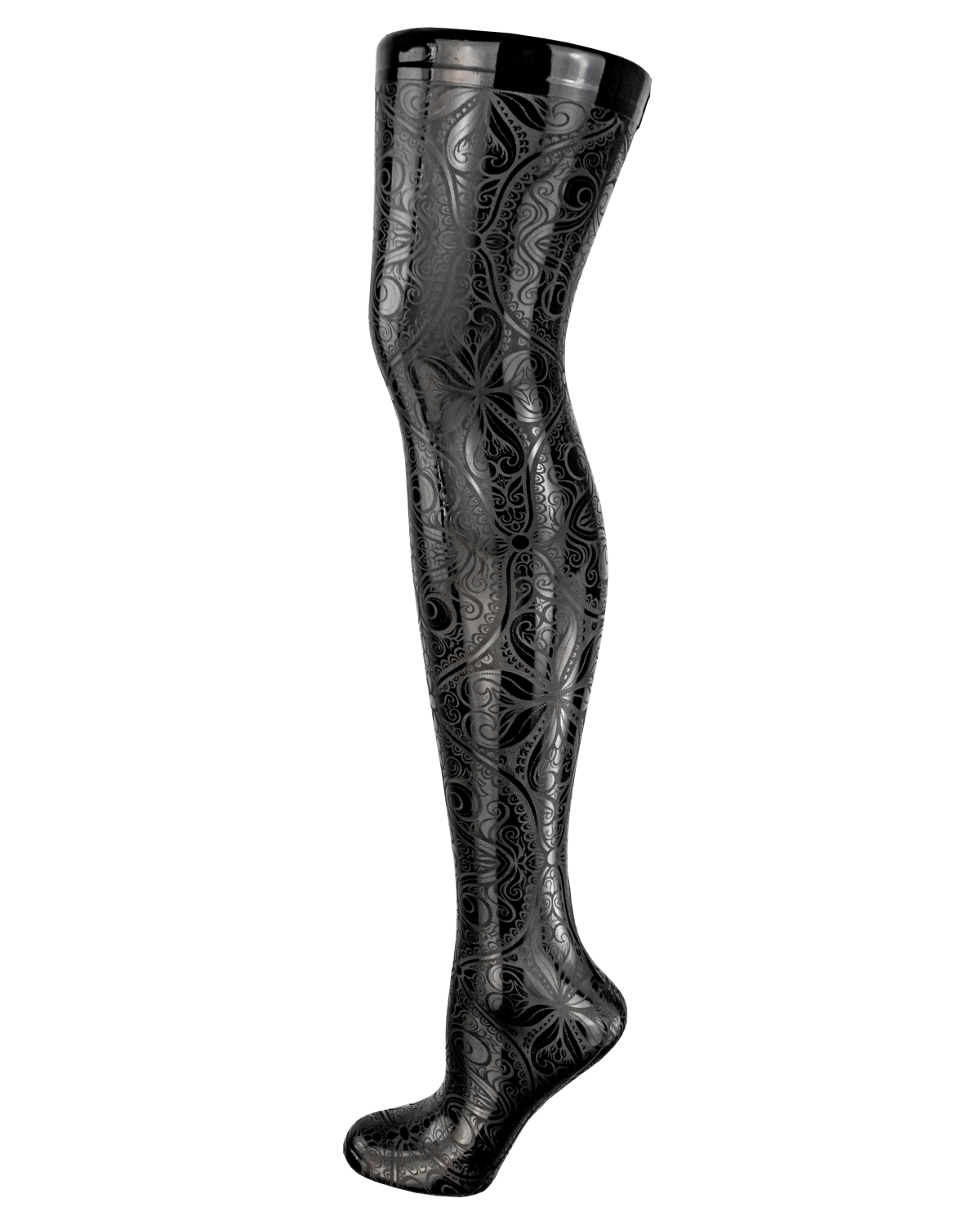 RubberTech-Clothing - Stockings Damast easy-to-dress Latex Laser Edition